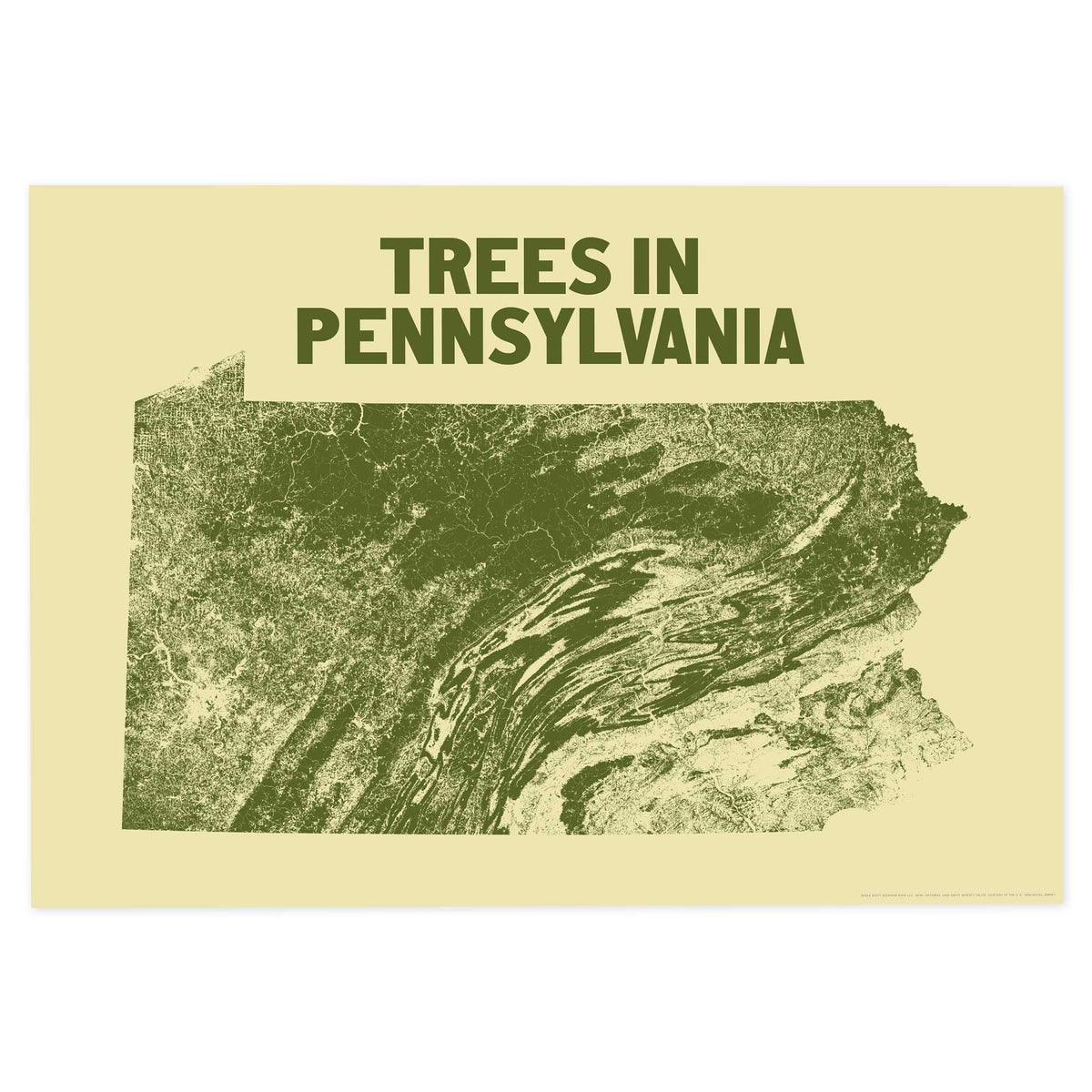 State Portraits: Trees — Scott Reinhard Maps