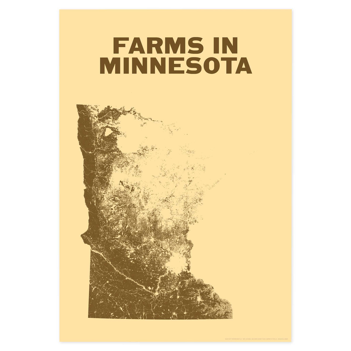 Farmsin Minnesota Poster • Scott Reinhard Maps