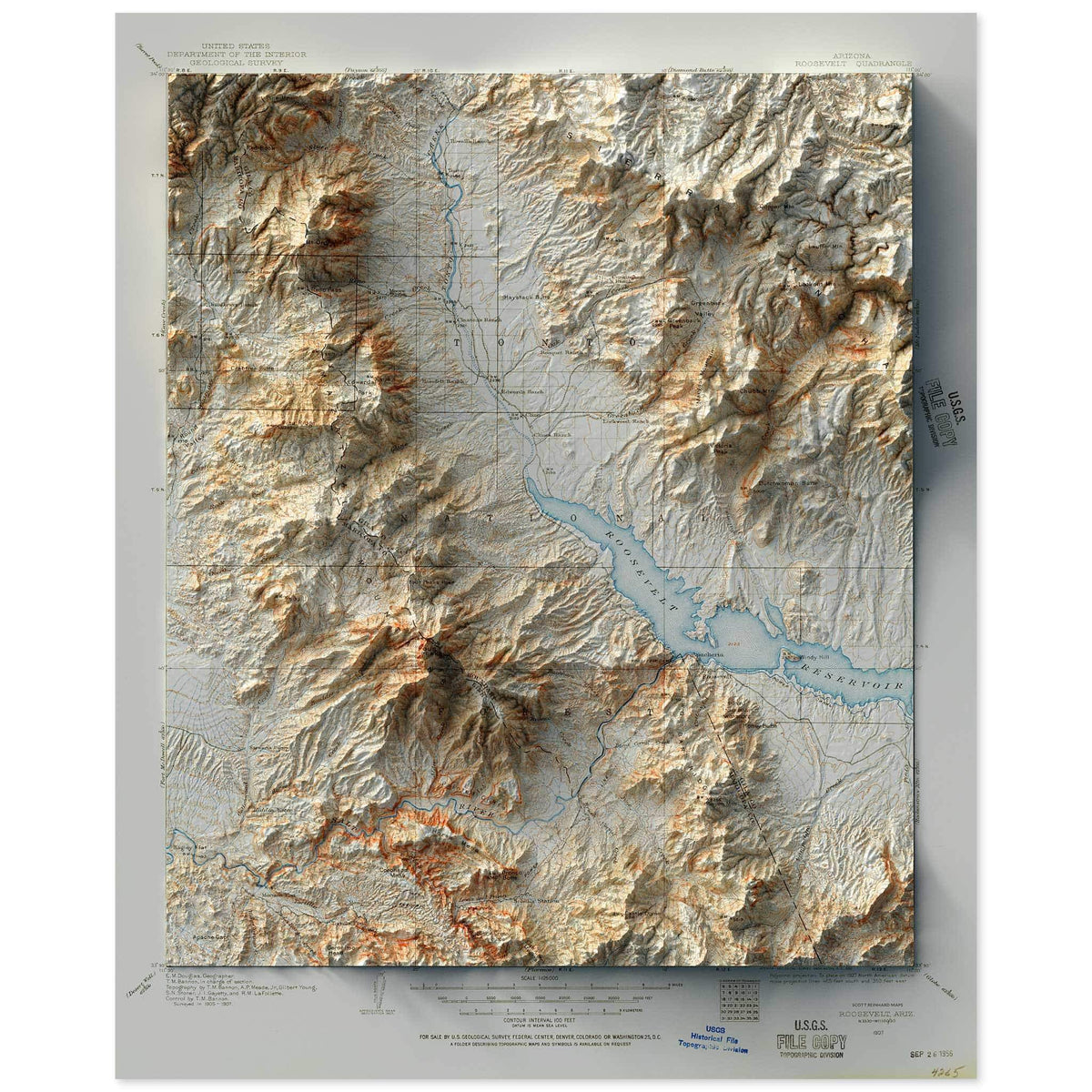 Roosevelt, Arizona • Scott Reinhard Maps