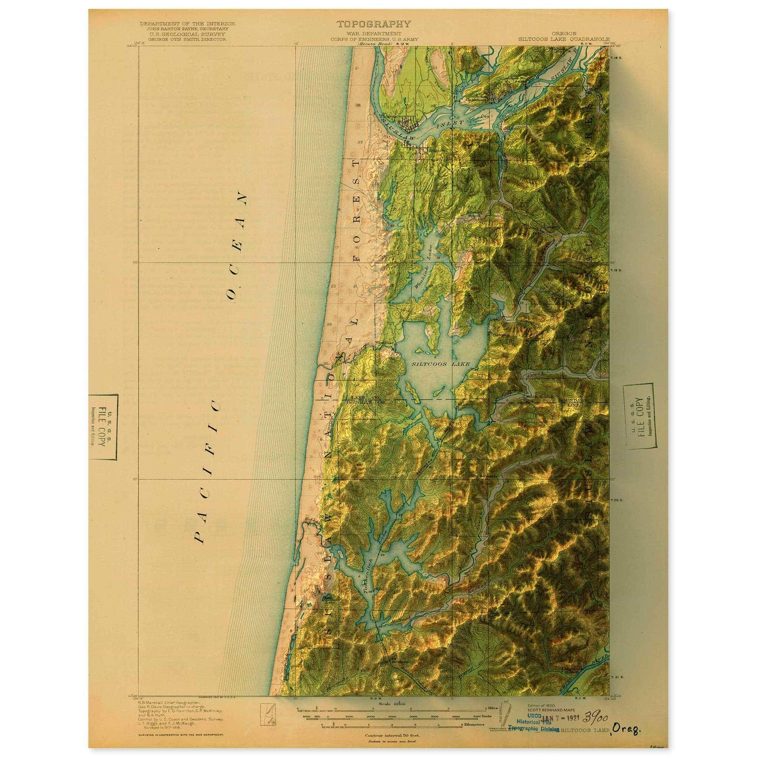 The Oregon Coast Series • Scott Reinhard Maps