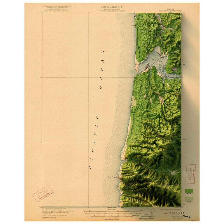 The Oregon Coast Series • Scott Reinhard Maps
