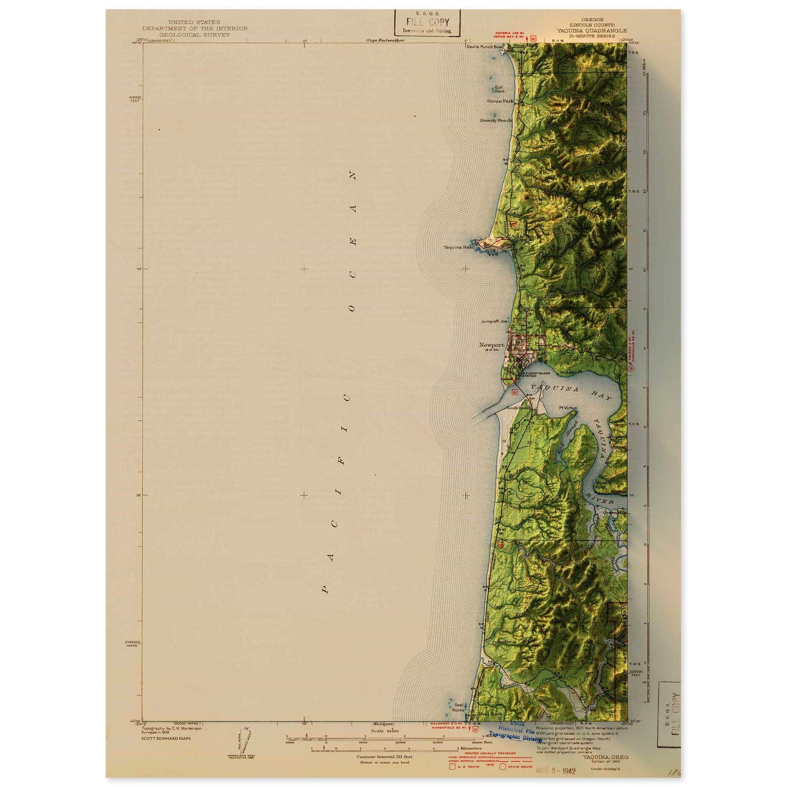 The Oregon Coast Series • Scott Reinhard Maps