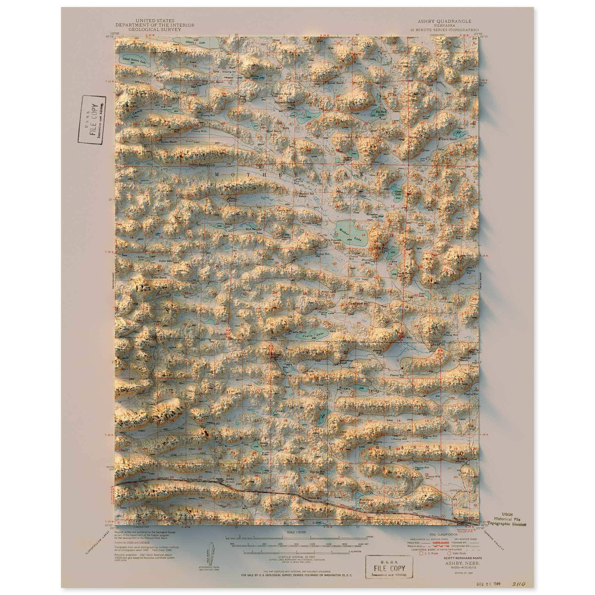 Ashby, Nebraska Map • Scott Reinhard Maps