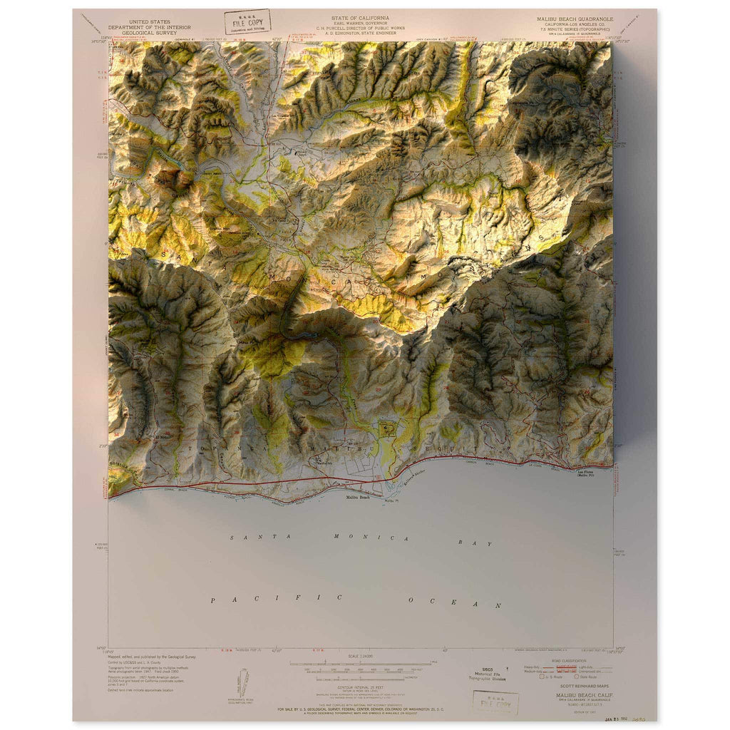Malibu Beach California Map