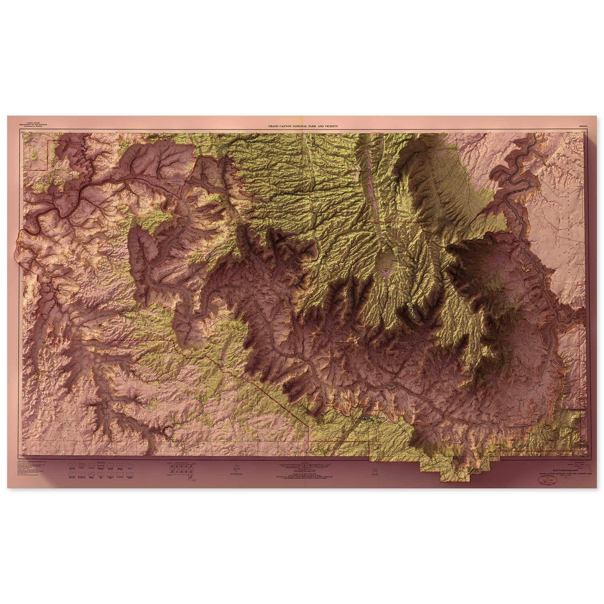 Grand Canyon Map • Scott Reinhard Maps