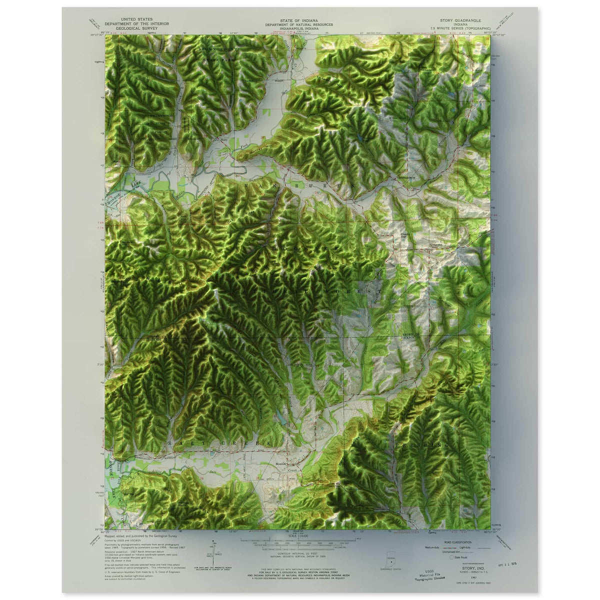 Story, Indiana Map • Scott Reinhard Maps