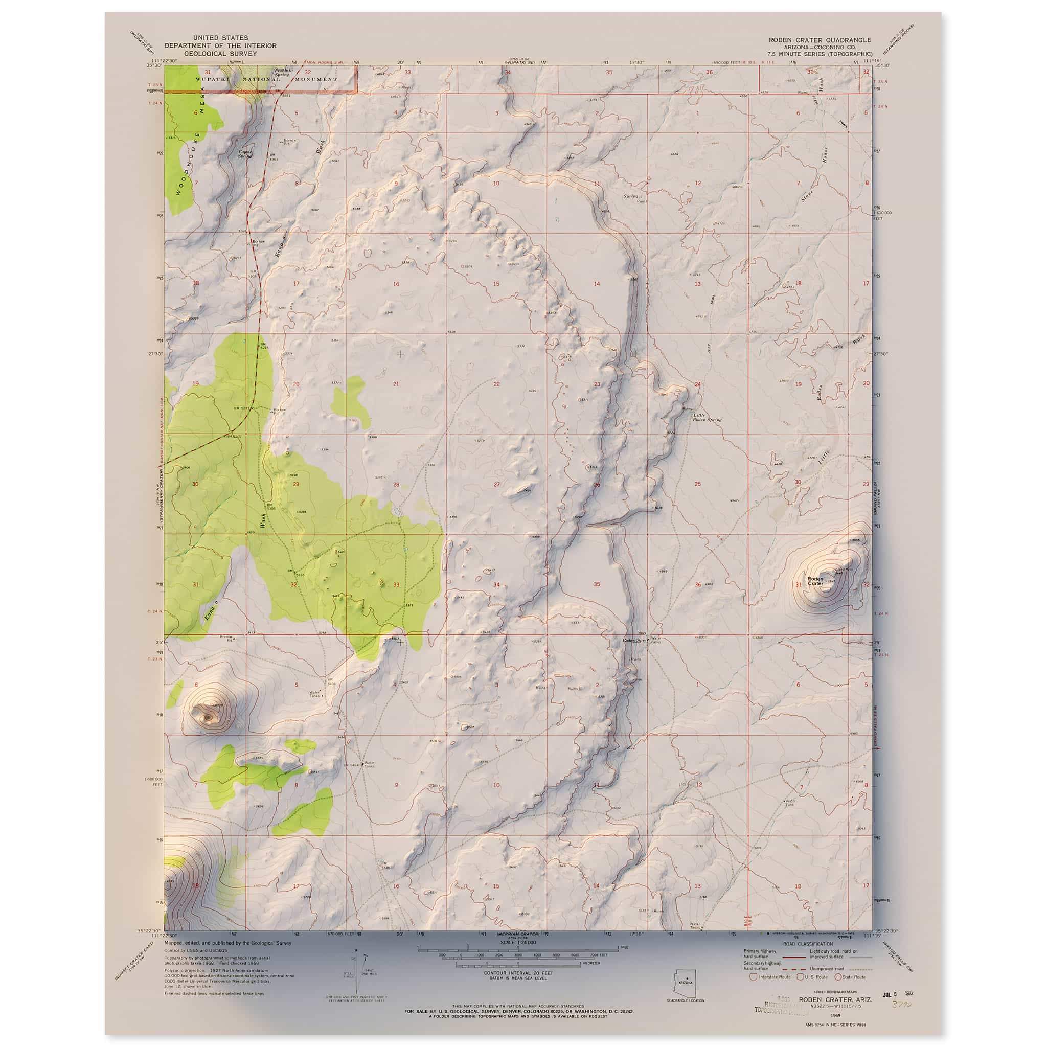 Arizona Crater Map