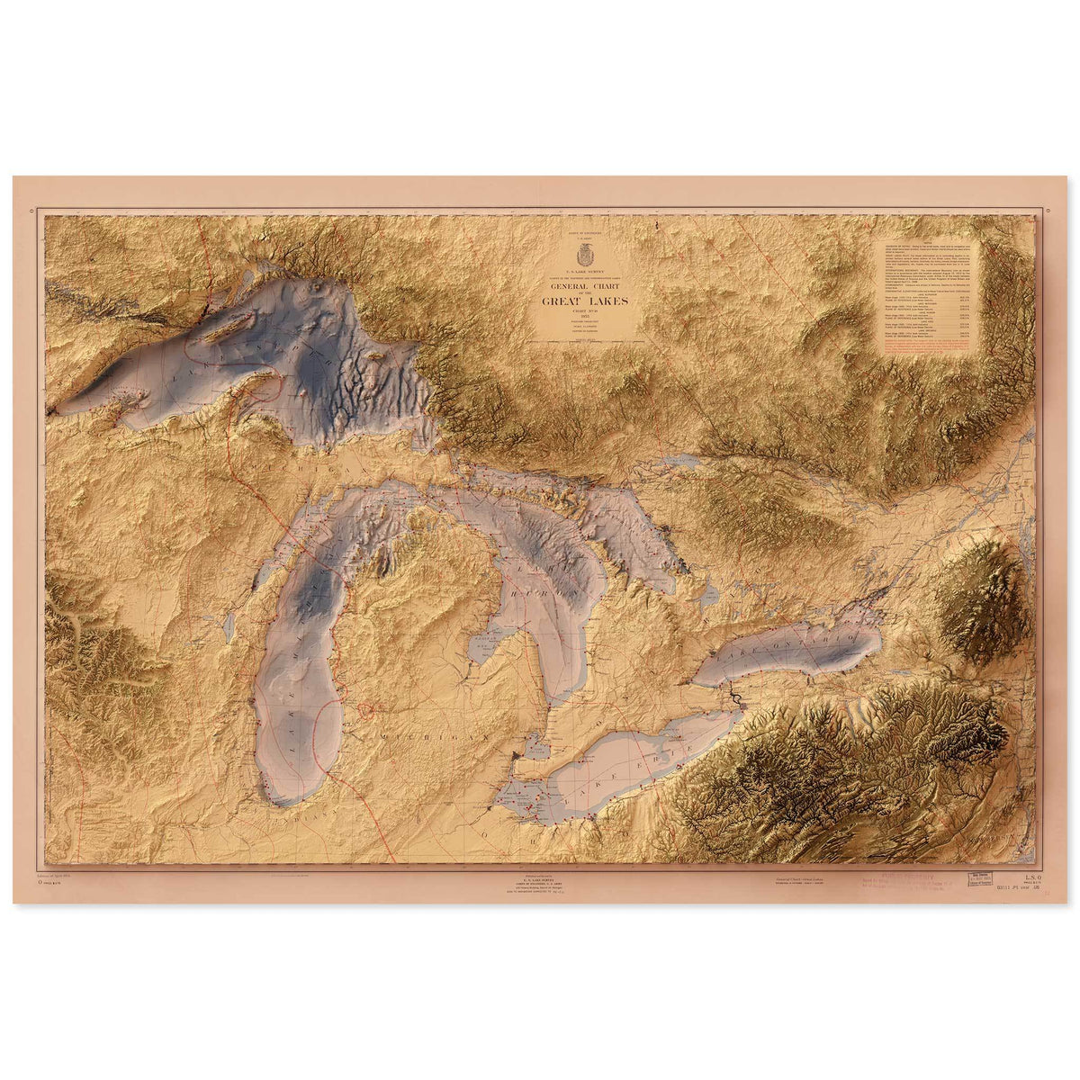 The Great Lakes Map • Scott Reinhard Maps