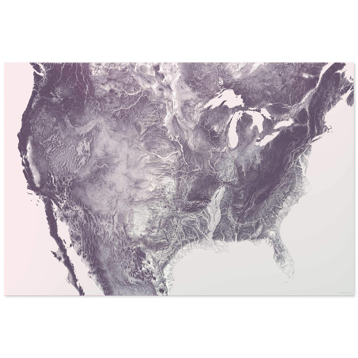 Inverse United States Map • Scott Reinhard Maps